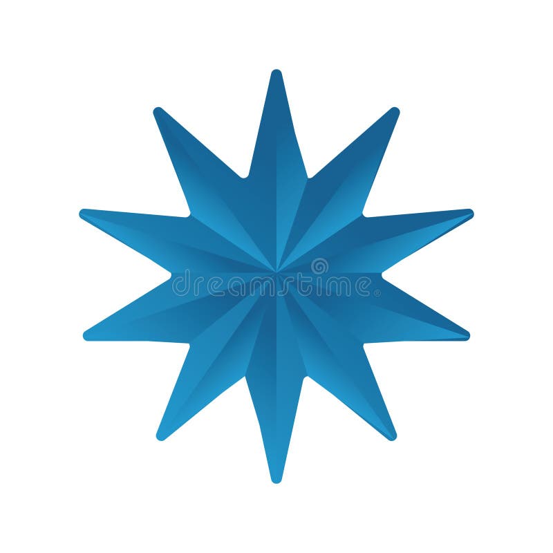 Multiple Point Star. Vector Illustration Decorative Design Stock Vector ...