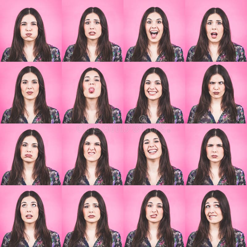 Multiple Portrait stock image. Image of style, expression - 43065631