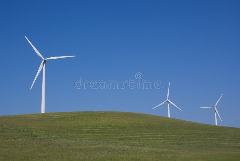 Multiple Power Generating Windmills Stock Photo - Image of power ...