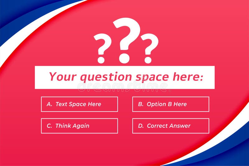 Multiple Question and Answer Banner To Make Your Examination Easy Stock ...