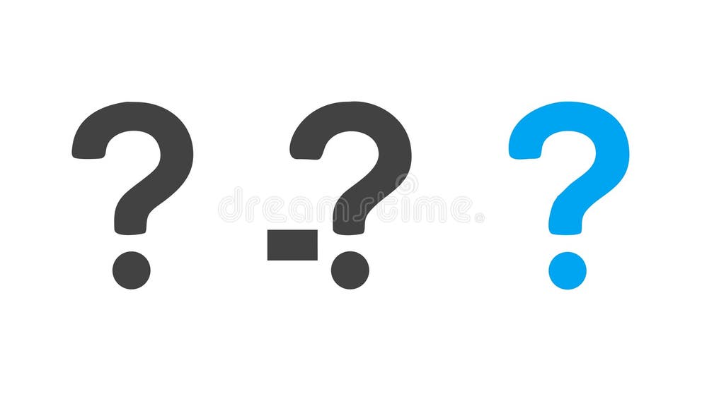 Multiple Question Marks Icon, Confusion and Uncertainty, Problem ...