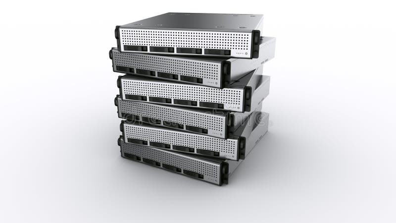 Rack server stock illustration. Illustration of computer - 20728813