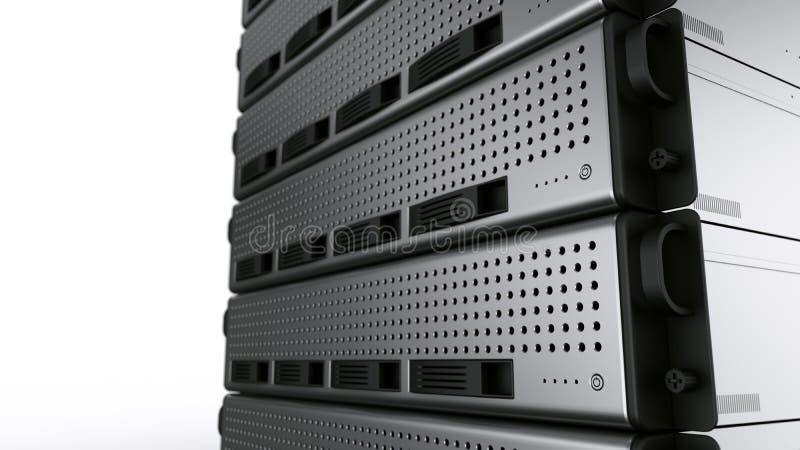 Multiple Rack servers stock illustration. Illustration of render - 5122128