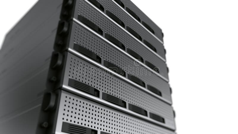 Multiple Rack servers stock illustration. Illustration of render - 5122128