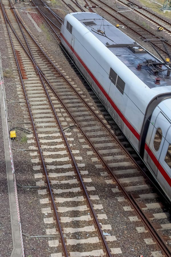 Multiple Railroad Tracks with Junctions at a Railway Station in a ...