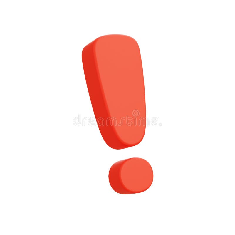 Multiple Red Exclamation Symbols on Black Stock Illustration ...