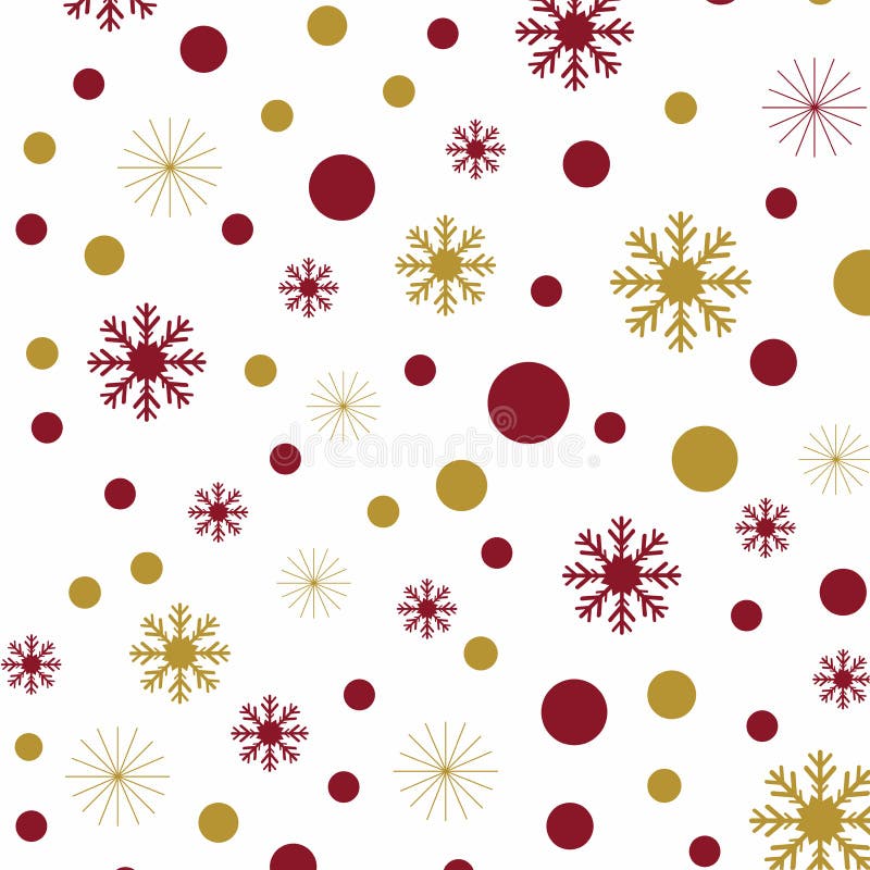 Multiple Red and Gold Spots and Stars on White Background Stock ...