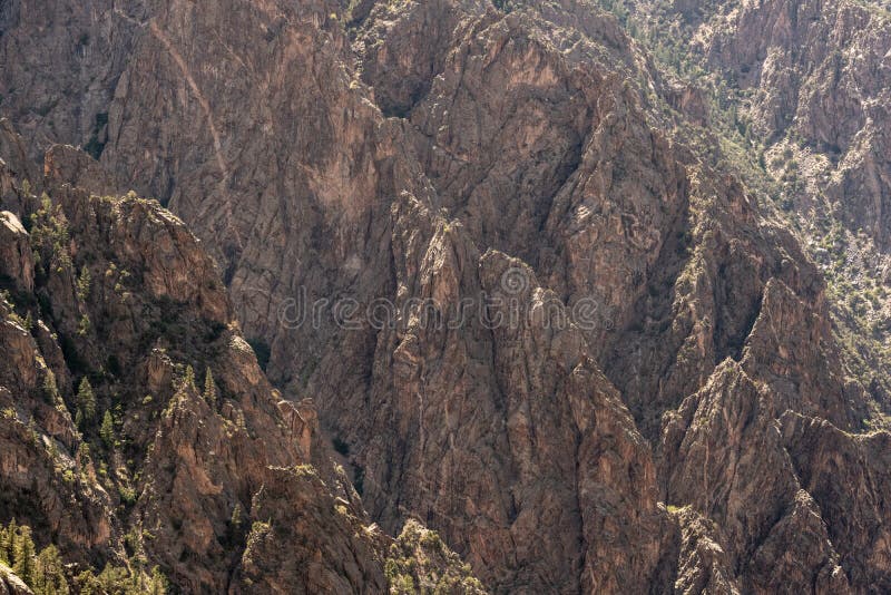Multiple Ridges Drop into the Canyon Below Stock Image - Image of cliff ...