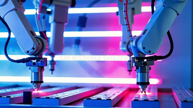 Multiple Robotic Arms Work in Coordination Assembling Tiny Components ...