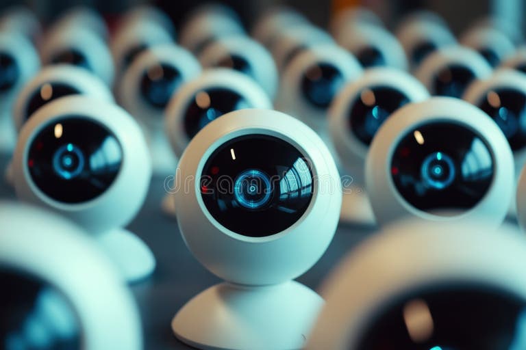 Multiple Robotic Cameras Arranged in a Modern Workspace Demonstrating ...