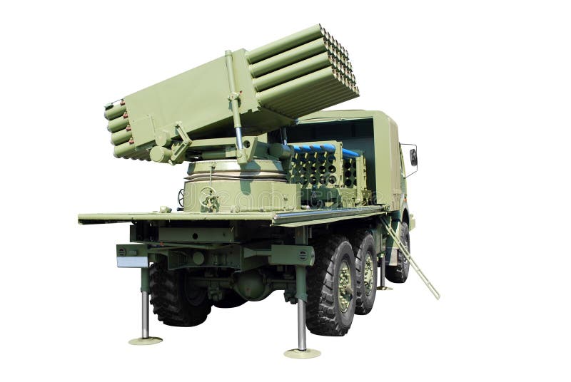 Multiple rocket launcher stock photo. Image of truck - 11778174