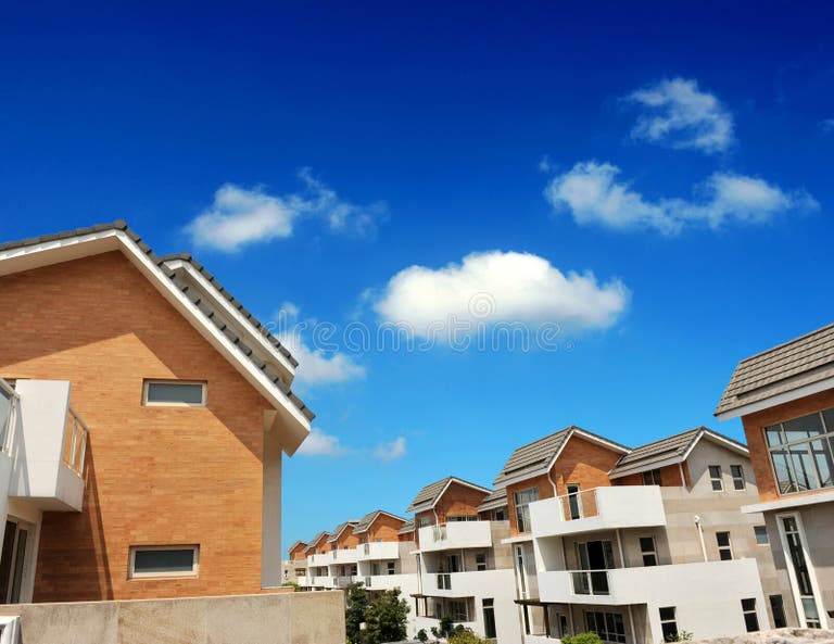 Multiple roof lines stock image. Image of sunny, environment - 13187383
