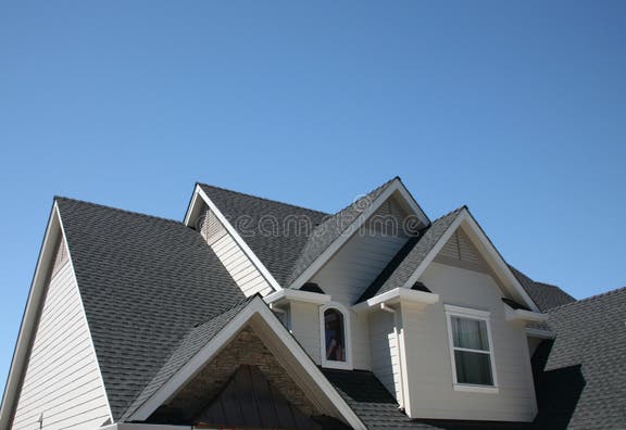Multiple Roof Lines stock image. Image of shingles, lines - 896935