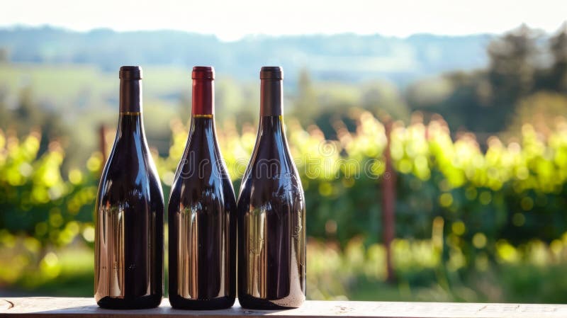 Multiple Rustic Wine Bottle Mockup Set with Blank Labels for ...