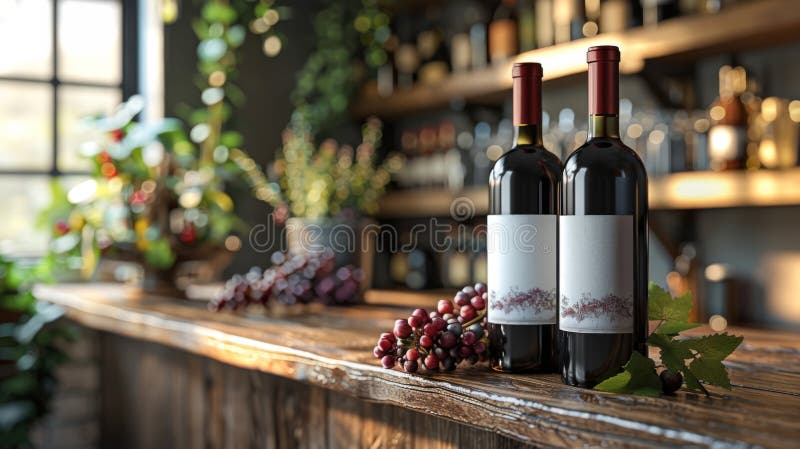 Multiple Rustic Wine Bottle Mockup Set with Blank Labels for ... Multiple Rustic Wine Bottle Mockup Set with Blank Labels for ...
