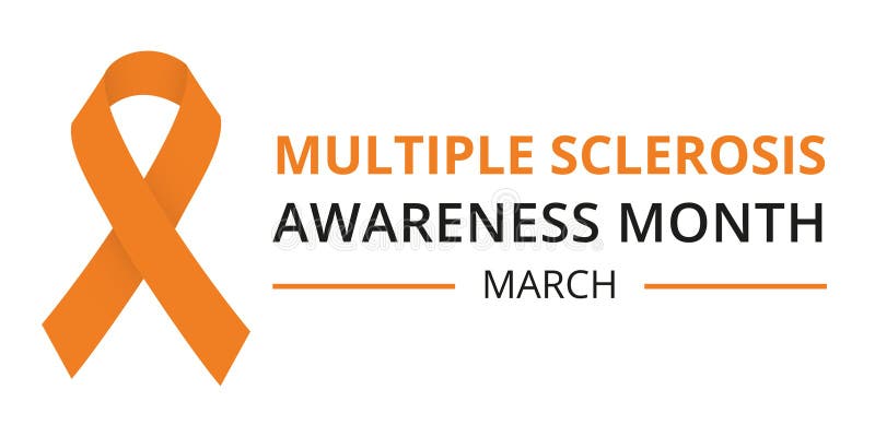 Multiple Sclerosis Awareness Month March Stock Vector - Illustration of ...