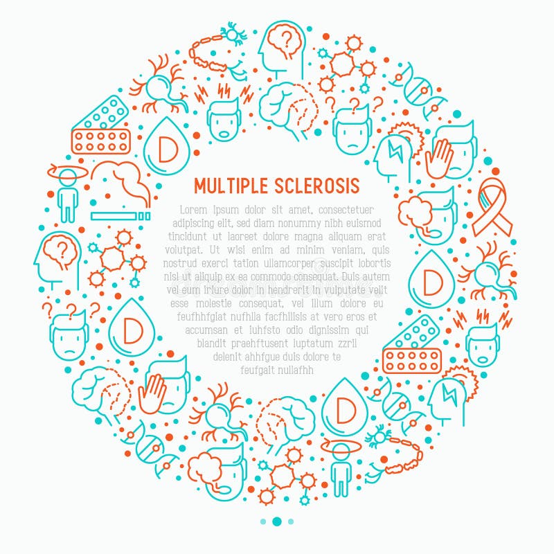 Multiple Sclerosis Symptoms Icon Stock Illustrations – 39 Multiple ...