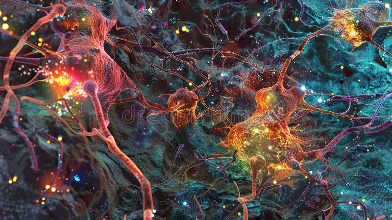 Multiple Sclerosis Neuron Damage Stock Illustration - Illustration of ...