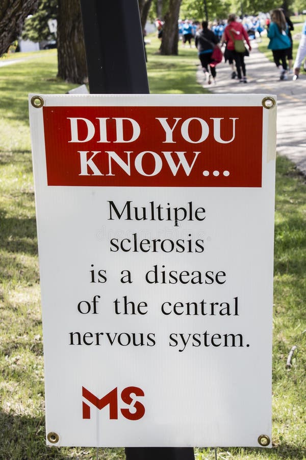 Multiple Sclerosis Sign with Text on it. Stock Photo - Image of good ...