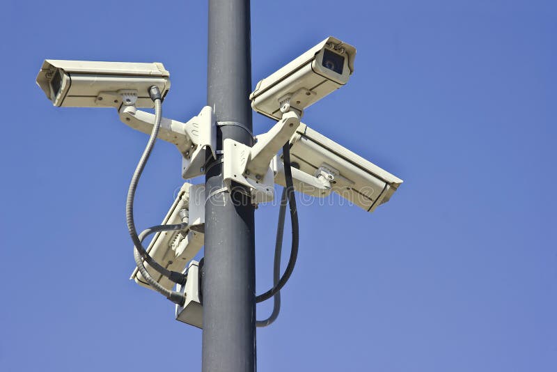 Multiple Security Cameras stock photo. Image of protection - 24723884