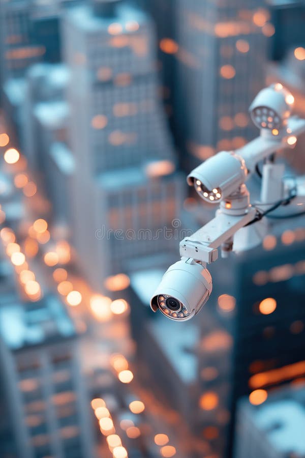 Multiple Security Cameras are Strategically Positioned in an Outdoor ...