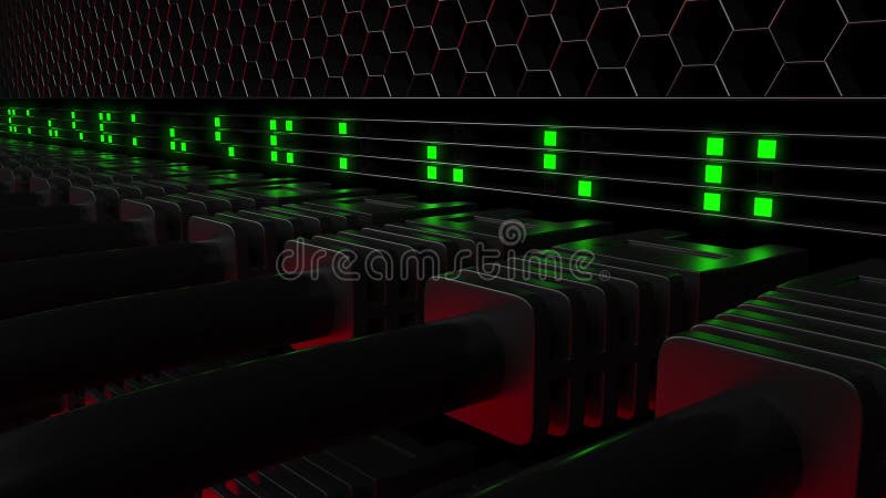 A Closeup of a Mainframe Computer Simulating Factory Layouts and ...