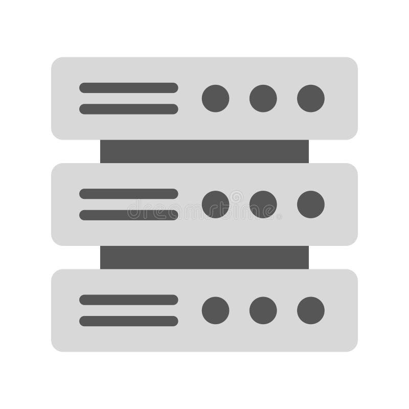 Multiple Servers Icon Vector Image. Stock Vector - Illustration of line ...