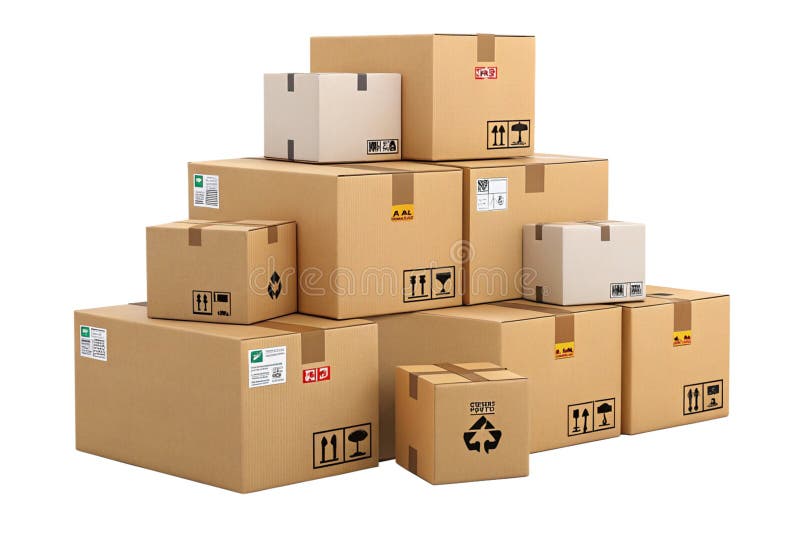 Multiple Shipping Boxes Stock Illustrations – 519 Multiple Shipping ...