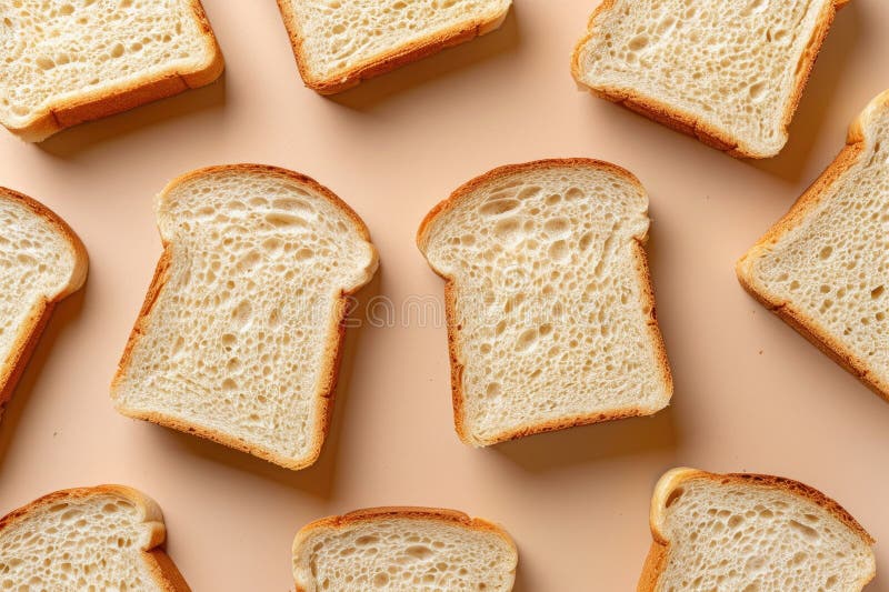 Assorted Slices of Bread on Table. Generative AI Stock Image - Image of ...