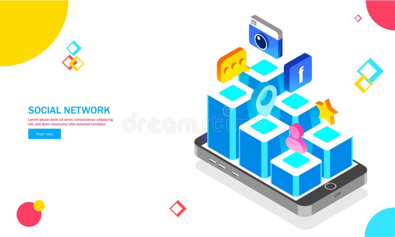 Multiple Social Media Equipments and Applications on Smartphone Stock ...