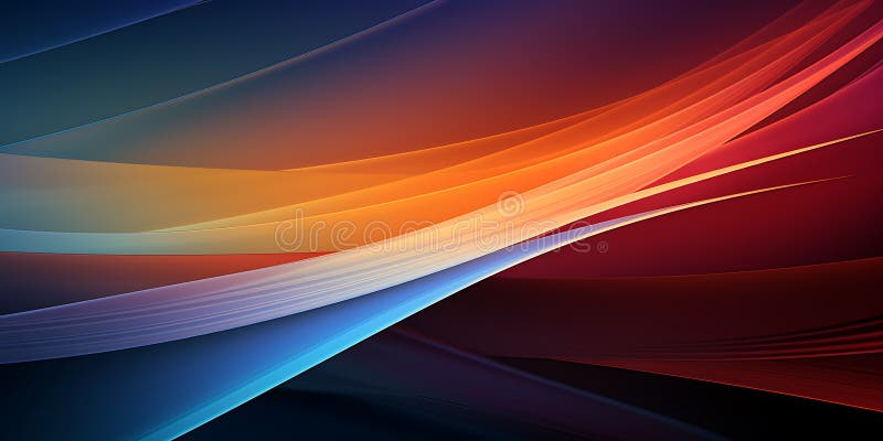 Multiple Soft Colour Wave Background Stock Illustration - Illustration ...
