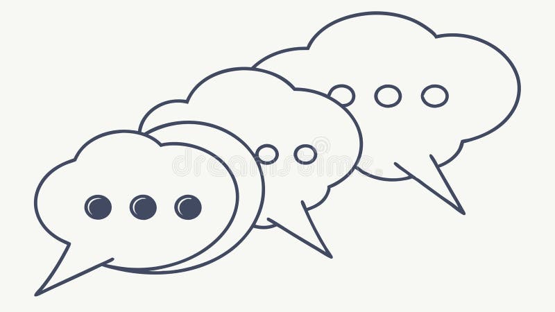 Multiple Speech Bubbles, Representing Lively Conversation and Dialogue ...