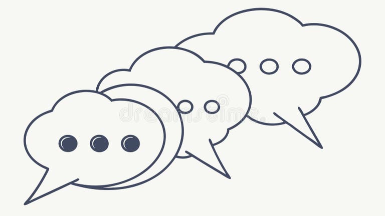 Multiple Speech Bubbles, Representing Lively Conversation and Dialogue ...