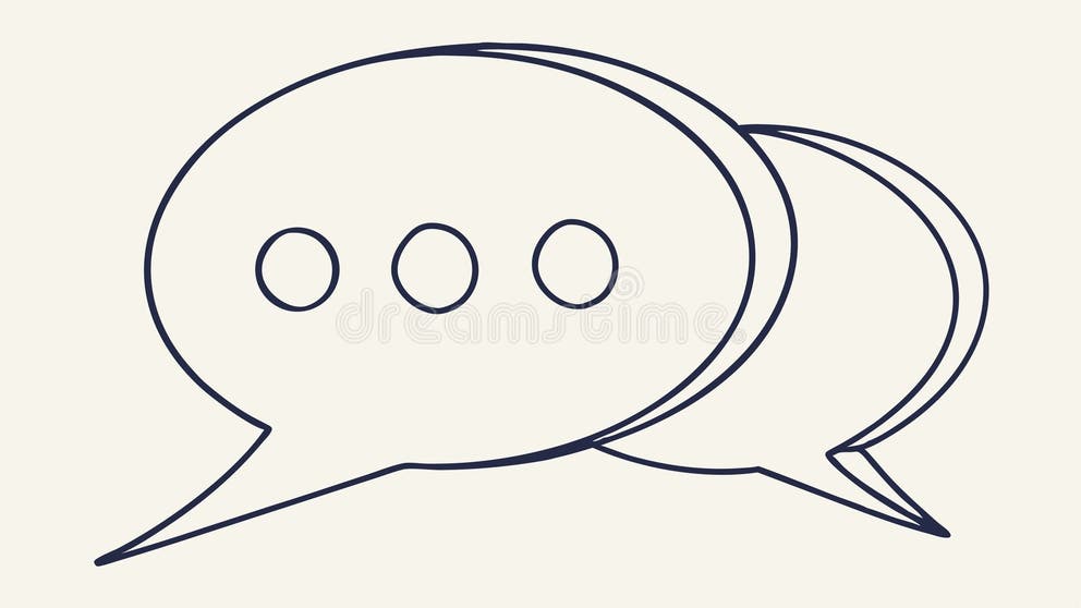 Multiple Speech Bubbles Vector Icon, Communication, Chat, and Dialogue ...