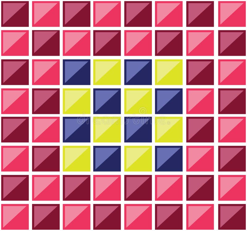 Multiple Square Colorful Tiles Stock Vector - Illustration of ...