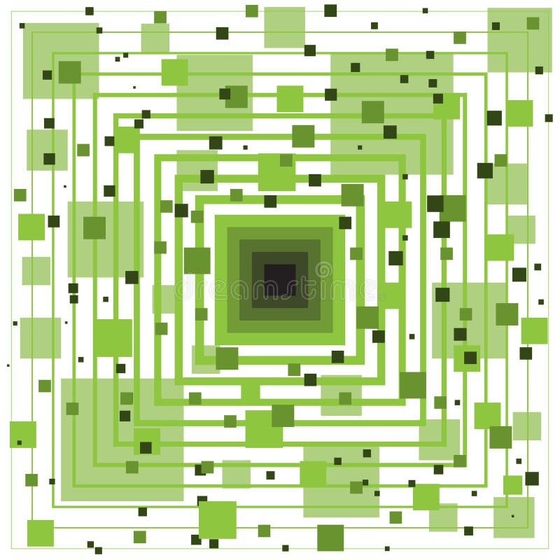 Multiple Squares and Lines Abstract Background Stock Illustration ...