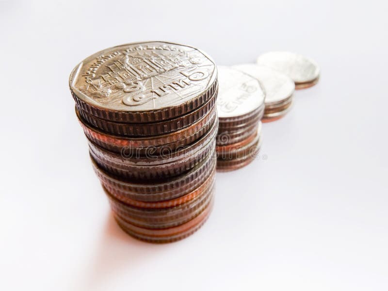Multiple stacks of coins stock image. Image of concepts - 44767747