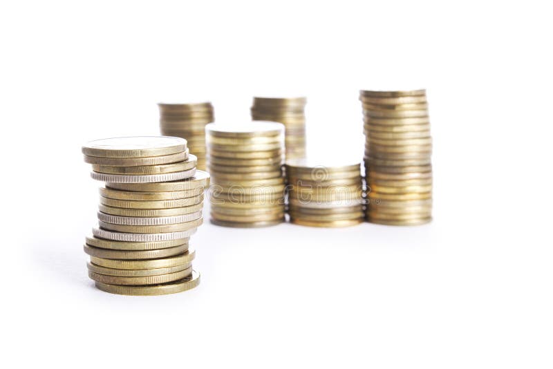 Stacks of coins stock photo. Image of business, banking - 3766596