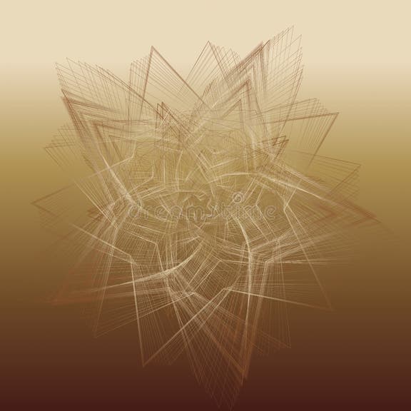 Multiple Star Contour Shapes on a Gradient Background. Abstract Vector ...