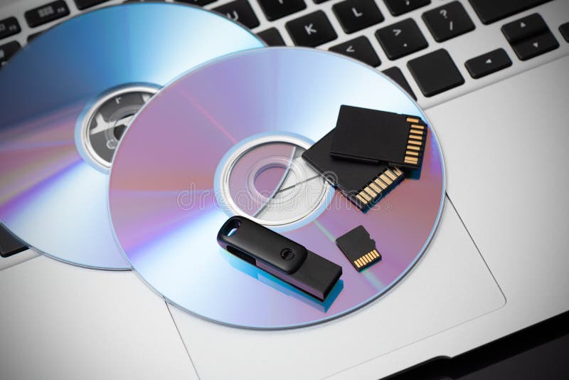 Multiple Storage Devices, Data Security Stock Image - Image of ...