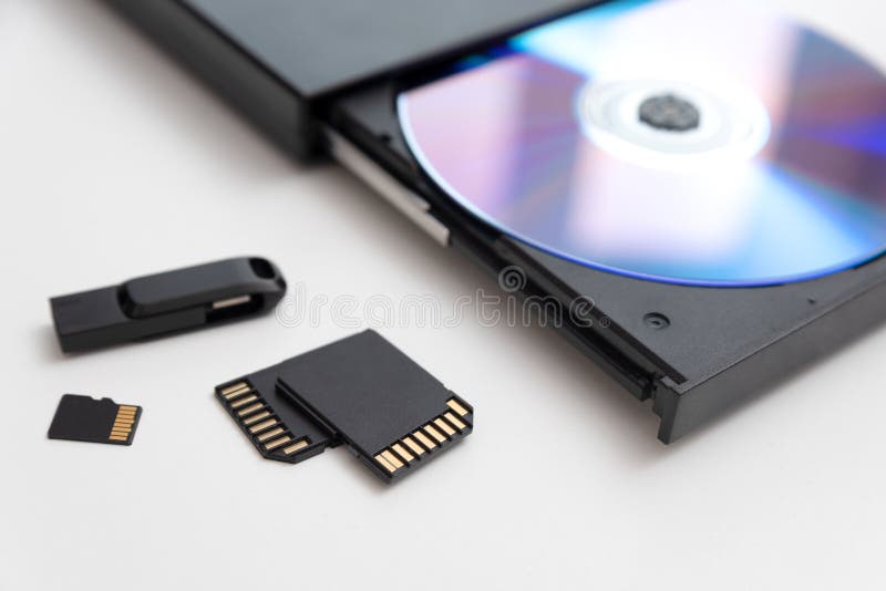 Multiple Storage Devices, Data Security Stock Image - Image of ...