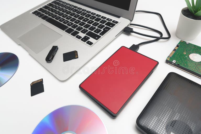 Multiple Storage Devices, Pendrive, Memory Cards Stock Image - Image of ...