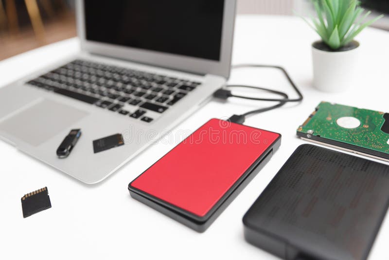 Multiple Storage Devices, Pendrive, Memory Cards Stock Image - Image of ...