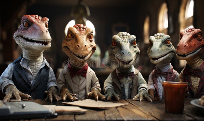 Stuffed Animals Sitting at a Table Stock Image - Image of kids, plush ...