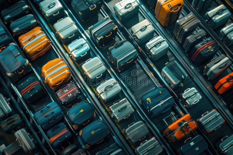 Multiple Suitcases Stacked on Top of Each Other Stock Photo - Image of ...