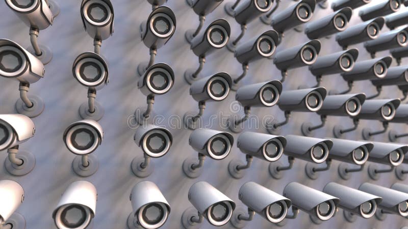 CCTV or Surveillance Cameras. Loopable Motion Background Stock Footage ...