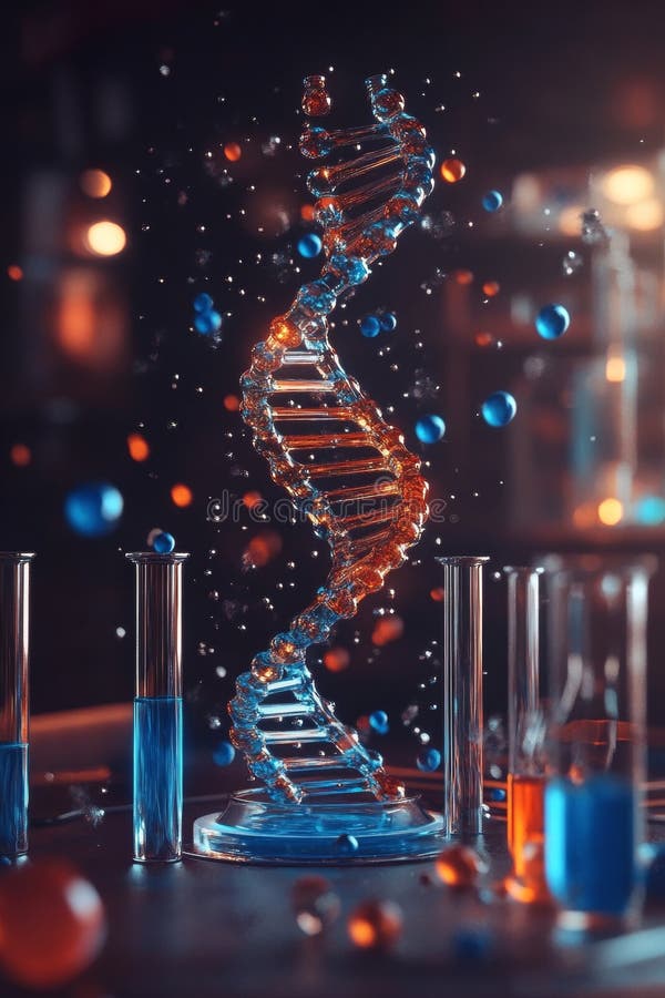 Multiple Test Tubes are Displayed in a Close-up View on a Table ...