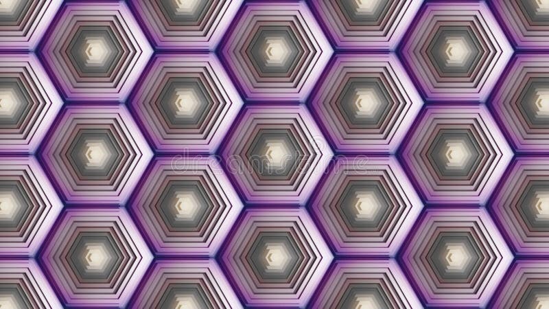 Multiple Three Dimensional Colored Hexagon Shapes Animated Scrolling ...