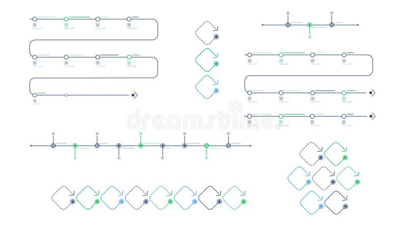Timeline for Infographics on the White Background Stock Video - Video ...