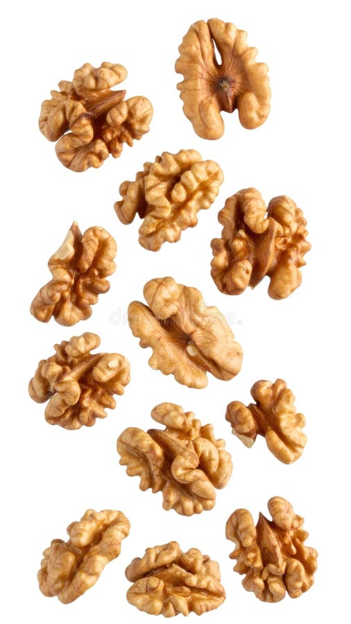 Multiple Walnuts Falling Transparent Background Stock Photos - Free ...